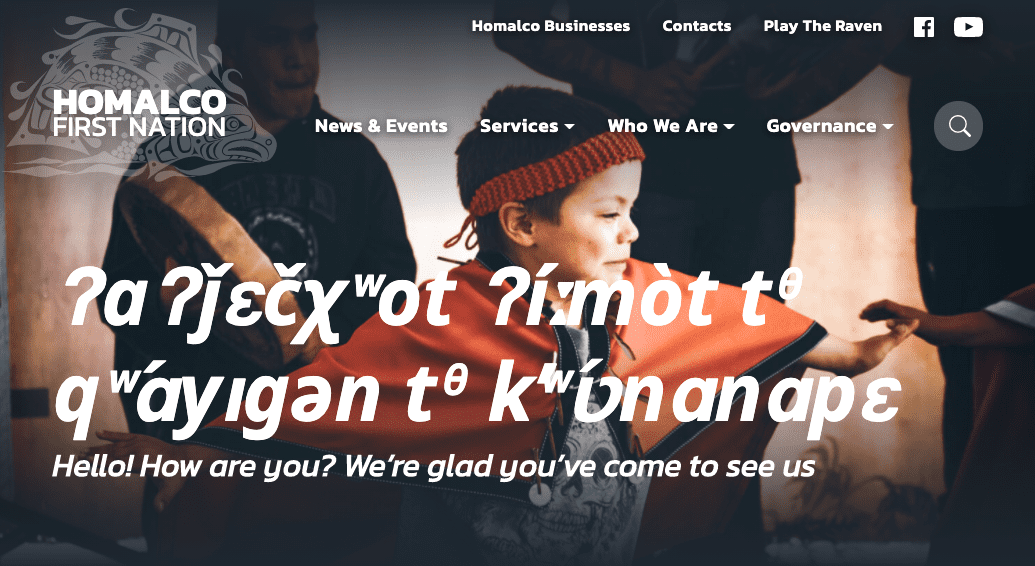 Homalco First Nation • The Update Company